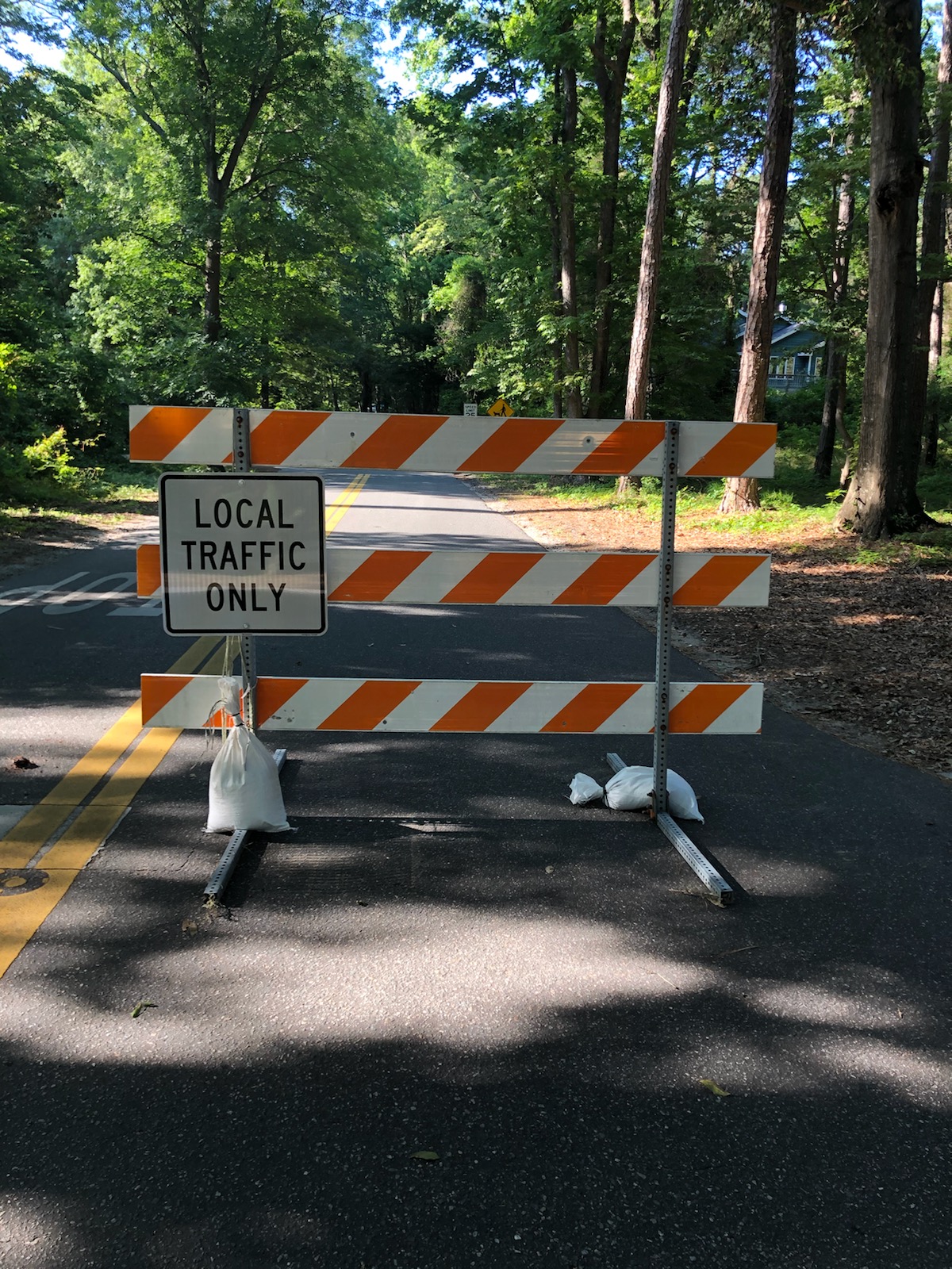6/18/21: PLAN B: TOWN POSTS LOCAL-TRAFFIC-ONLY BARRIERS, SIGNAGE AT KEY ...