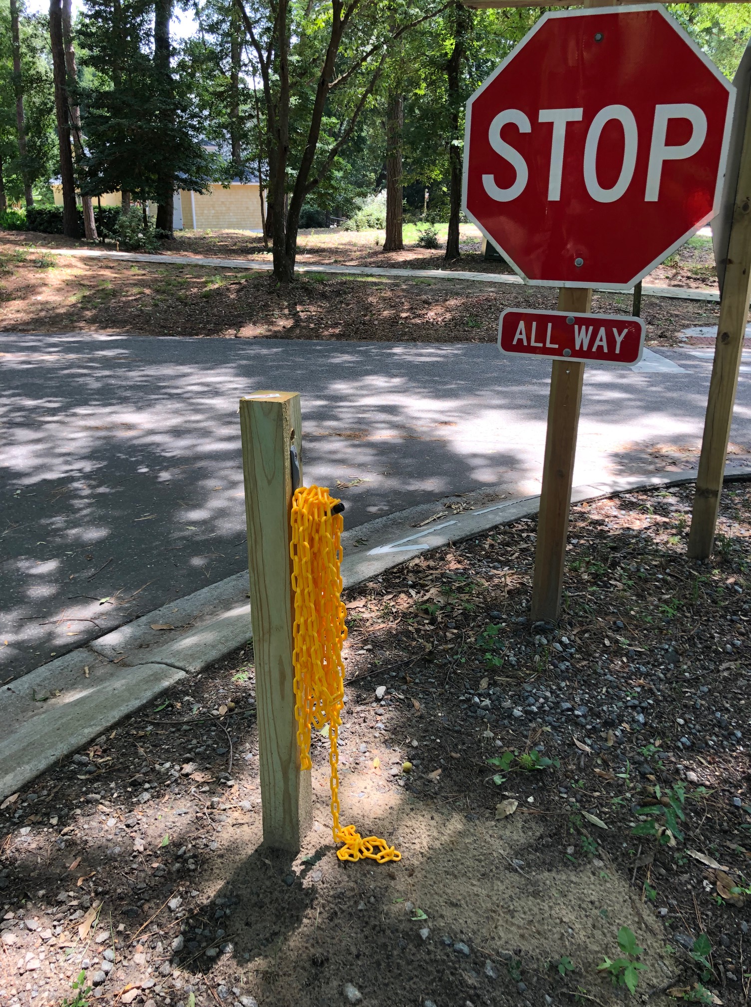 7/9/21: CHAINS WILL PREVENT CUT-THRU TRAFFIC FROM TURNING LEFT FROM ...